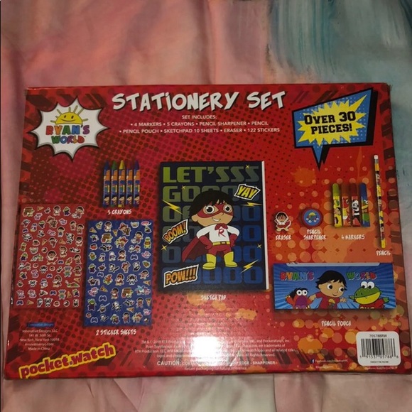 Ryan’s World | Other | Ryans Toys World Stationery Set | Poshmark
